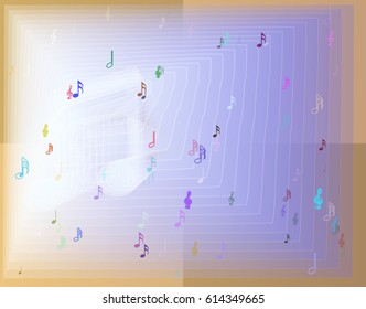 Music Background Design Stock Vector (Royalty Free) 614349665 ...