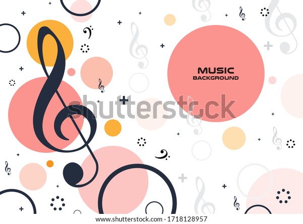 Music Background Design Vector Illustrationtemplate Design Stock Vector ...