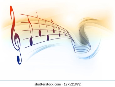 Music Background Light Color Stock Vector (Royalty Free) 127521992 ...
