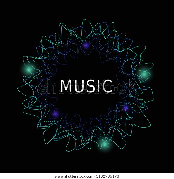 Music Background Modern Music Background Web Stock Vector (Royalty Free ...