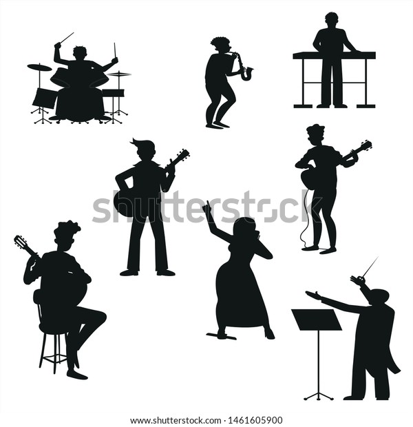 Music Band Illustrator Vector File Stock Vector (Royalty Free) 1461605900