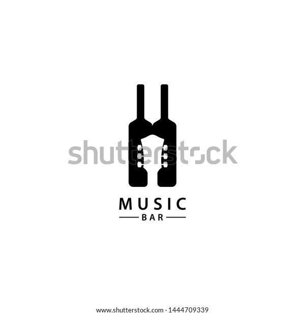 Music Bar Logo Design Icon Stock Vector (Royalty Free) 1444709339 ...
