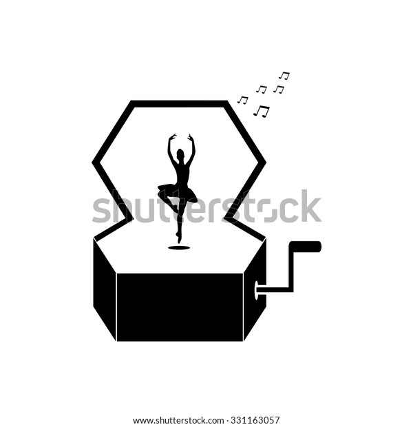 Music Box Dancing Ballerina Vector Universal Stock Vector (Royalty Free ...