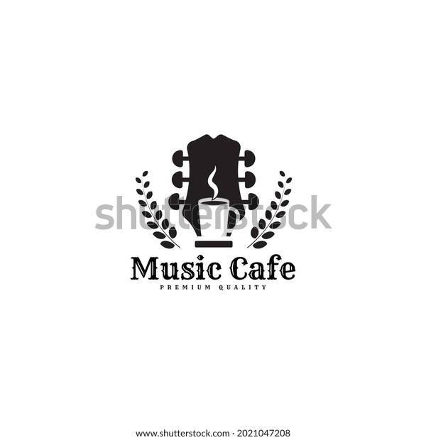 Music Cafe Logo Template Vector Illustration Stock Vector (Royalty Free ...
