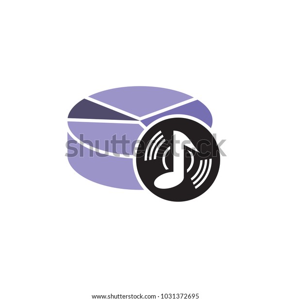 Music Chart Logo Icon Design Stock Vector (Royalty Free) 1031372695 ...