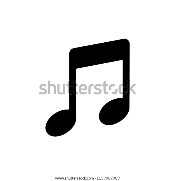 Music Clef Nota Melody Icon Vector Stok Vektör (Telifsiz) 1159087909 ...