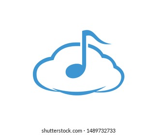 Music Cloud Logo Design Concept Stock Vector (Royalty Free) 1489732733 ...