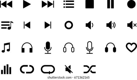 Music Control Stock Vector (Royalty Free) 671362165 | Shutterstock