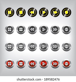 Music Control Buttons Vector Graphic Stock Vector (Royalty Free ...