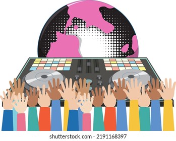Music Dj Controller Icon On White Stock Vector (Royalty Free ...