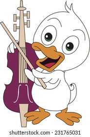 Music Duckling Stock Vector (Royalty Free) 231765031 | Shutterstock