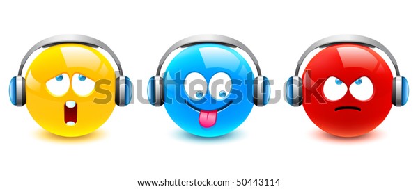 Music Emoticons Stock Vector (Royalty Free) 50443114 | Shutterstock