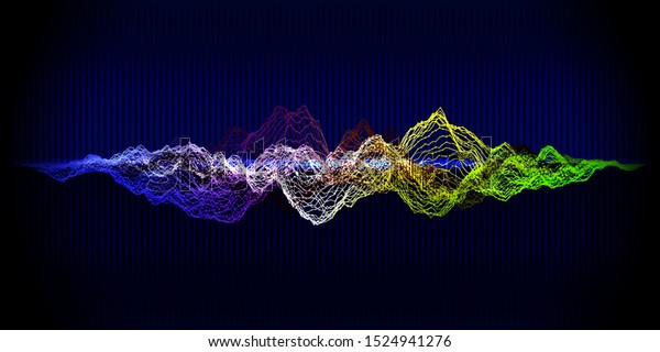 Music Equalizer Abstract Background Grid Color Stock Vector (Royalty ...