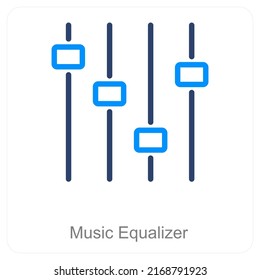 Music Equalizer Levels Icon Concept Stock Vector (Royalty Free ...