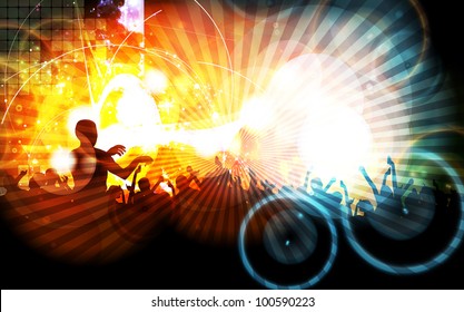 Music Event Background Vector Eps10 Illustration Stock Vector (Royalty ...