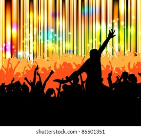 Music Event Background Vector Eps10 Illustration Stock Vector (Royalty ...