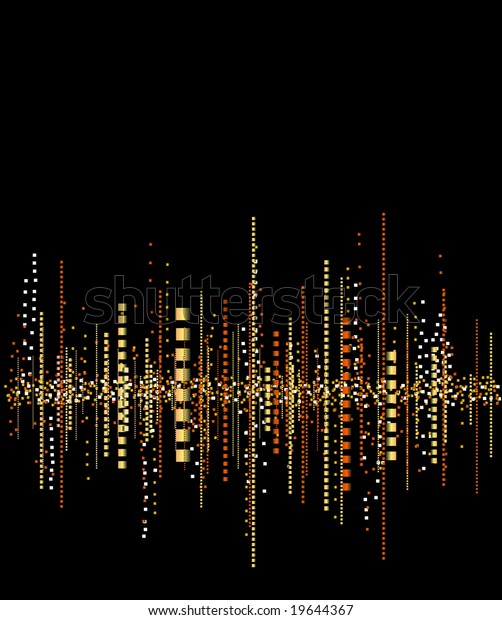 Music Frequencies Background Stock Vector (Royalty Free) 19644367