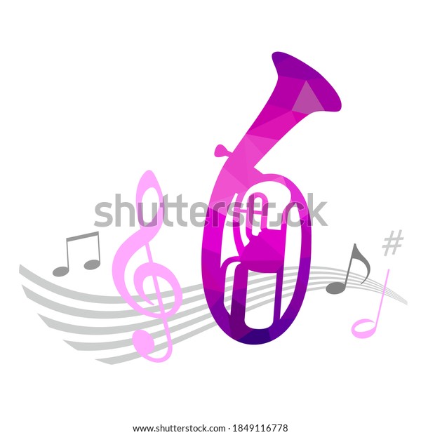 Music Graphic Tuba Vector Quality Stock Vector (Royalty Free ...