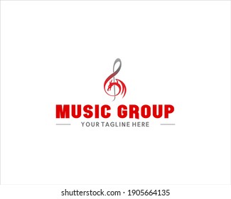 Music Group Vector Logo Design Stock Vector (Royalty Free) 1905664135 ...