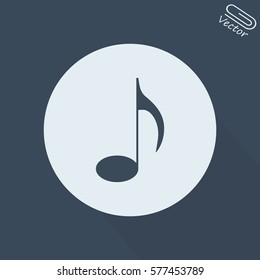 Simple Attractive Music Logo White Background 스톡 일러스트 1625449597 ...
