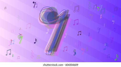Music Icon Texture Stock Vector (Royalty Free) 604304609 | Shutterstock
