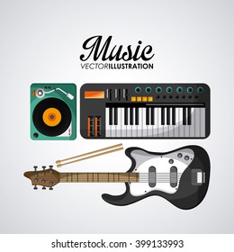 Music Instrument Design Stock Vector (Royalty Free) 399133993 ...