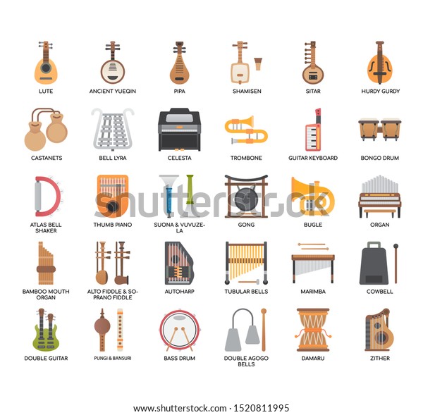 Music Instrument , Thin Line and Pixel Perfect Icons