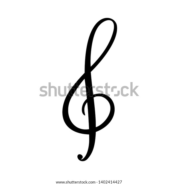 Music Key Hand Drawn Vector Logo Stock Vector (Royalty Free) 1402414427 ...