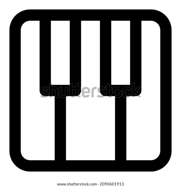 Music Keyboard Layout Multiple Sound Effects Stock Vector (Royalty Free ...