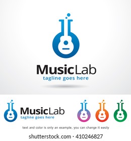 Music Lab Logo Template Design Vector Stock Vector (Royalty Free ...