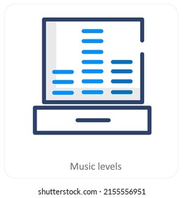 Music Levels Equalizer Icon Concept Stock Vector (Royalty Free ...