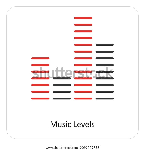 Music Levels Equalizer Icon Concept Stock Vector (Royalty Free ...