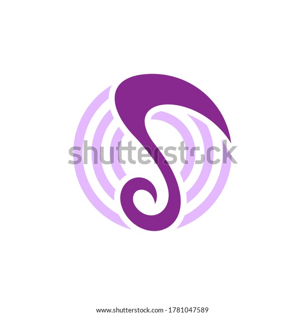 Music Logo Circle Shape Simple Flat Stock Vector (Royalty Free ...