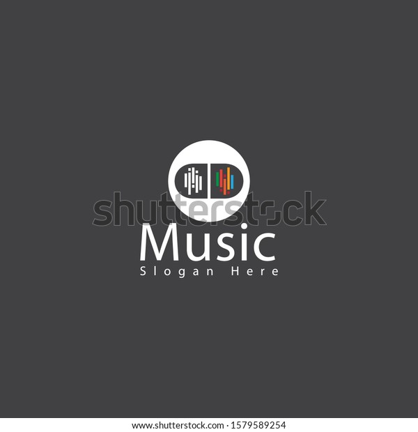 Music Logo Form Robot Music Line Stock Vector (Royalty Free) 1579589254 ...