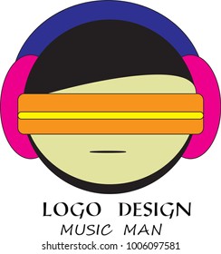 Music Man Logo Stock Vector (Royalty Free) 1006097581