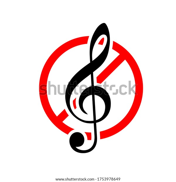 Music Not Allowed Sign Vector No Stock Vector (Royalty Free) 1753978649 ...