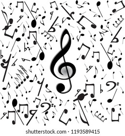 Music Note Design Stock Vector (Royalty Free) 1193589412