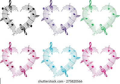 43,337 Heart music notes icon Images, Stock Photos & Vectors | Shutterstock