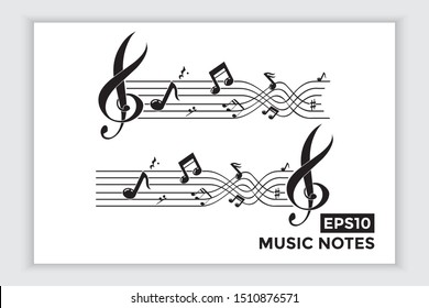 Music Note Icons Music Scale Music Stock Vector (Royalty Free) 1510469648
