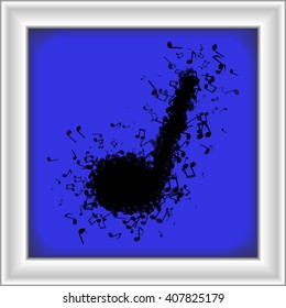 Music Note Made Out Different Musical Stock Vector (Royalty Free ...