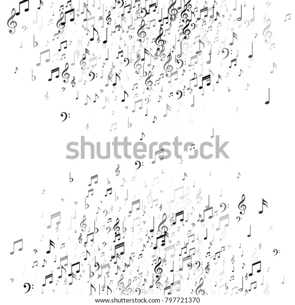 Music Note Signs Symbols Background Classic: Stock-Vektorgrafik ...