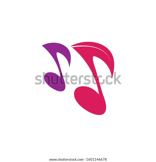 Music Note Symbol Logo Icon Template Stock Vector (Royalty Free ...