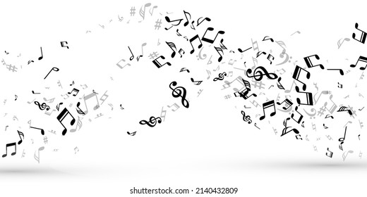 1,307 Music notes wallpaper grey background Images, Stock Photos ...