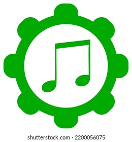 Music Note Wheel On White Stock Vector (Royalty Free) 2200056075 ...