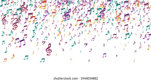 Music Notes Cartoon Vector Illustration Song Stock Vector (Royalty Free ...