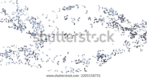 Music Notes Cartoon Vector Illustration Melody Stock Vector (Royalty ...
