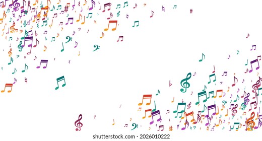 Music Notes Cartoon Vector Wallpaper Symphony Stock Vector (Royalty ...