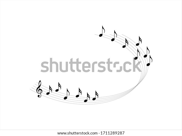 Music Notes Decorative Musical Notes Element Stock Vector (Royalty Free ...