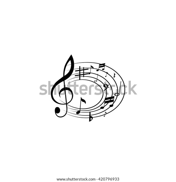 Music Notes Icon Simple Illustration Stock Vector (Royalty Free) 420796933