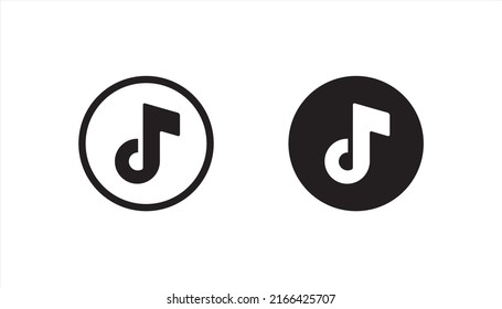 Music Notes Icon Symbol Vector Illustration Stock Vector (Royalty Free ...